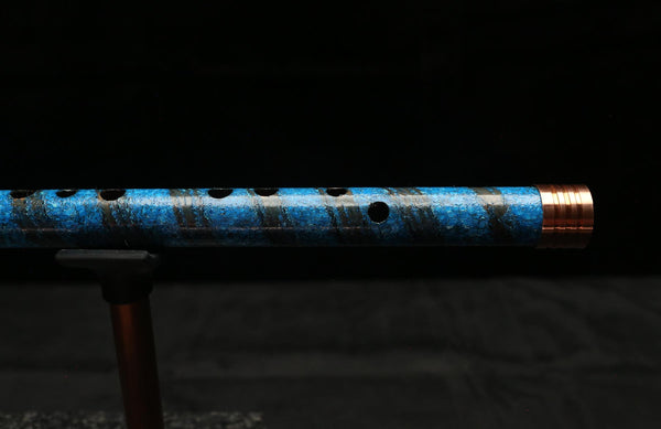 Copper Flute #LE0050 in Azure Spiral | Lullaby Edition - RÄUM Music
