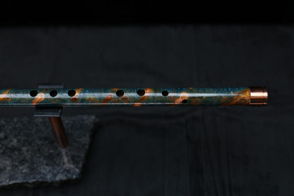 Copper Flute #0077 in Spruce Burl | Low C - RÄUM Music