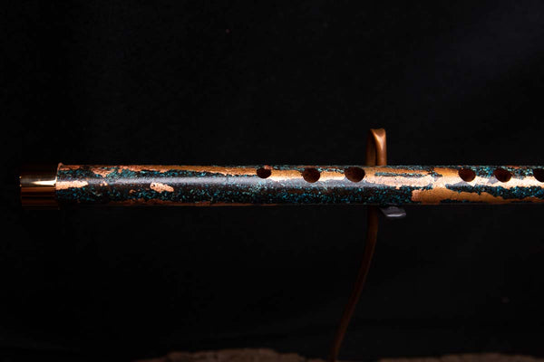 Copper Flute #CF0004 in Gilded Relic - Low C - RÄUM Music